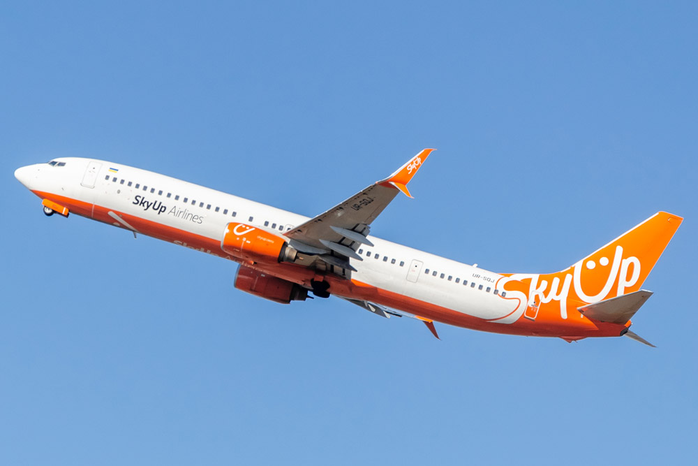 Украинская авиакомпания SkyUp вышла на довоенный уровень перевозок